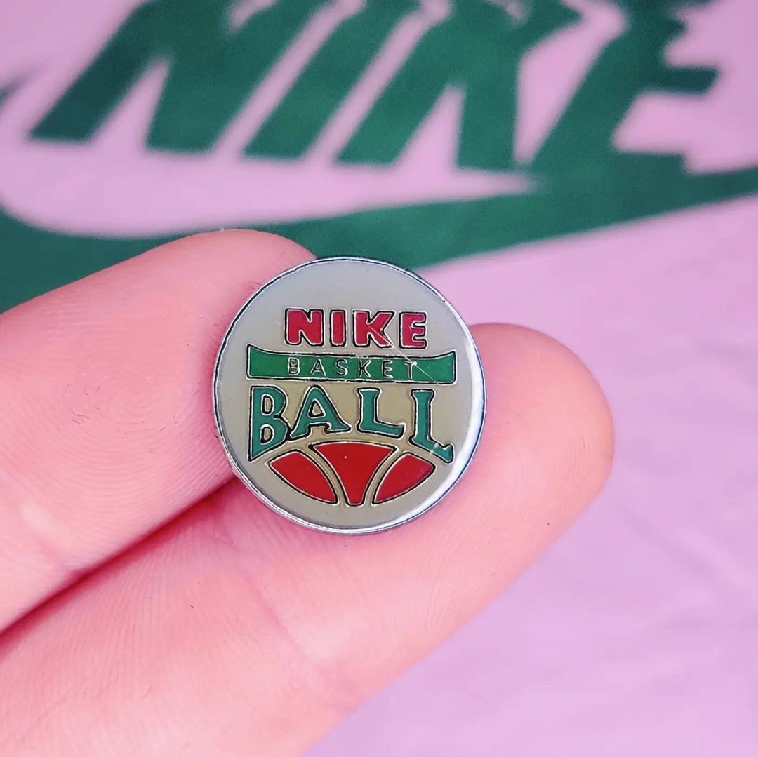 Nike Basketball Vintage Enamel Lapel Pin Badge. - Etsy