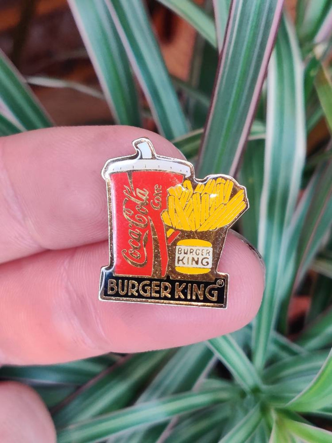 Burger King and Coca Cola Vintage Lapel Pin Badge. Coke - Etsy