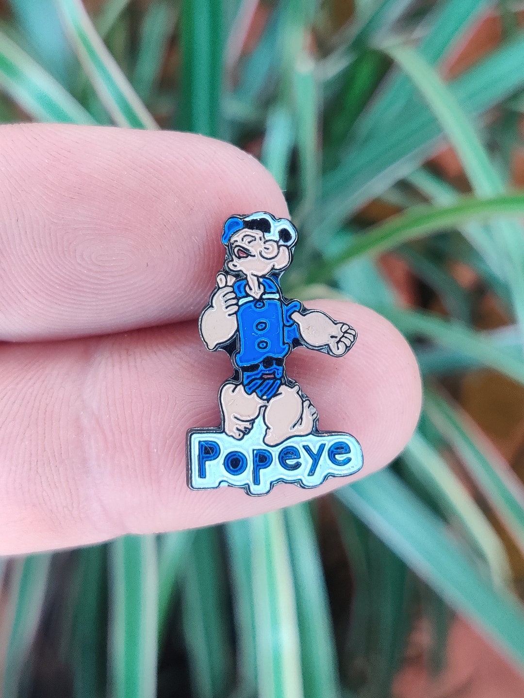 Popeye Vintage Enamel Lapel Pin Badge. - Etsy