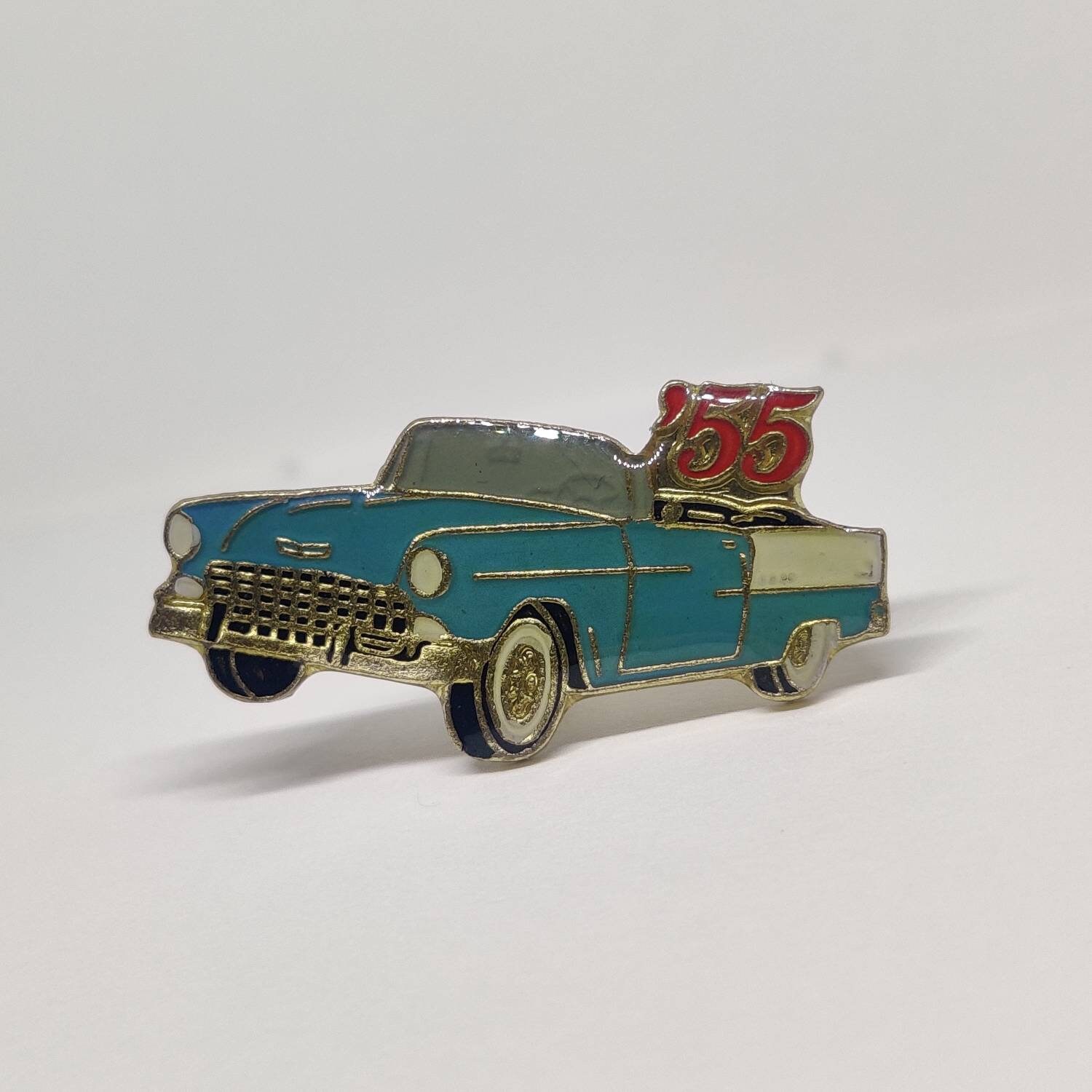 Chevrolet 55 Vintage Enamel Pin Badge. | Etsy