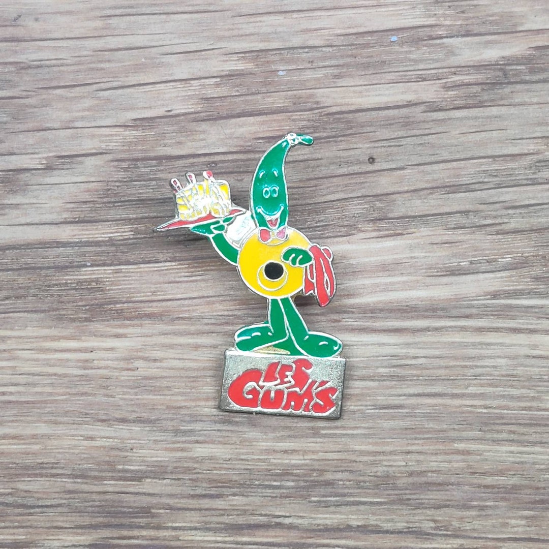 Les Gum's the Gums Hat Tie Lapel Pin Enamel Pin Badge. Collectable ...