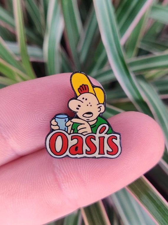 Oasis Frank Margerin vintage enamel lapel pin badge. - Gem