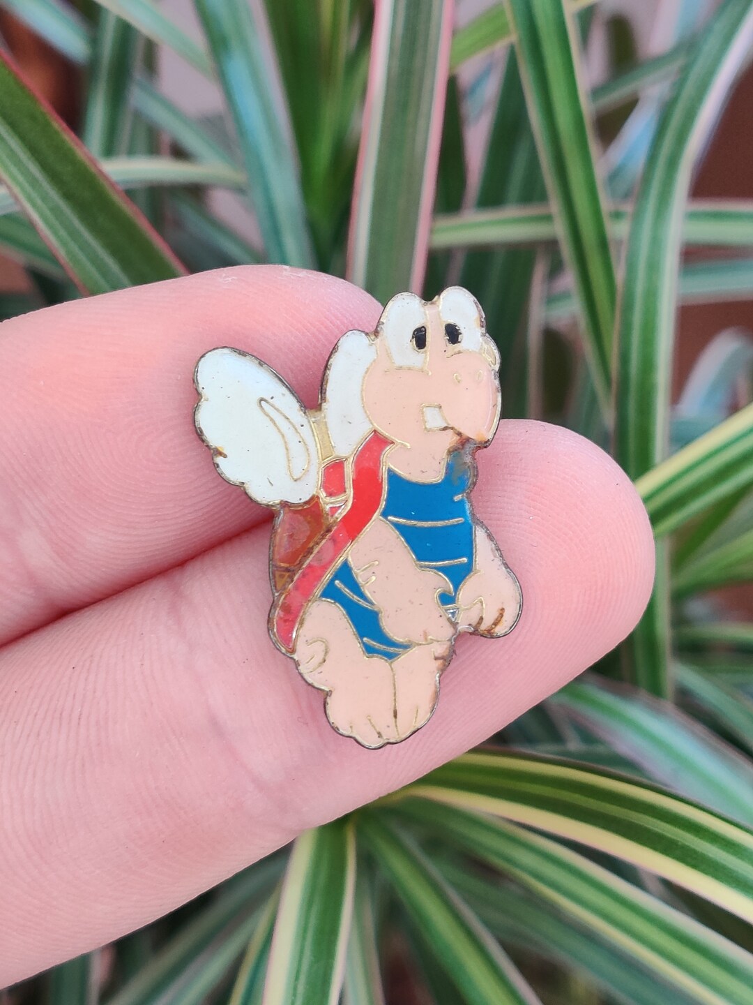 Koopa Troopa Mario Vintage Enamel Pin Badge. Mario Nintendo - Etsy