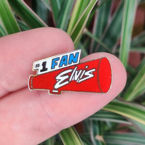 Elvis Presley 1 Fan Vintage Enamel Lapel Pin Badge. - Etsy