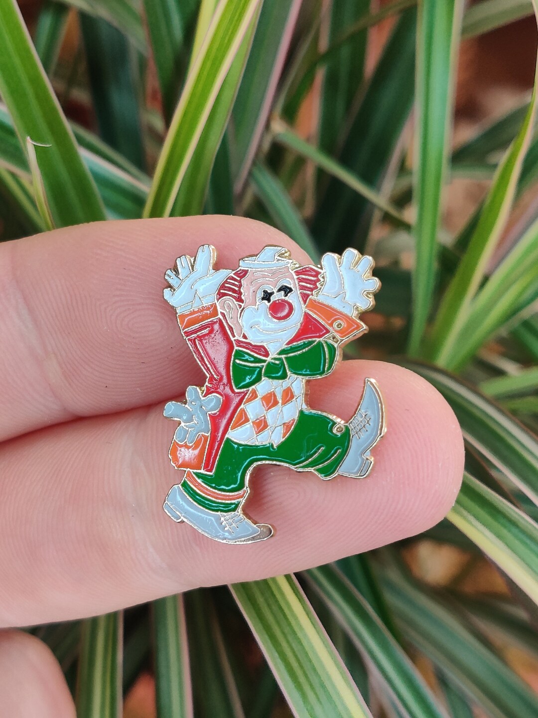 Clown Jester Vintage Enamel Lapel Pin Badge. - Etsy