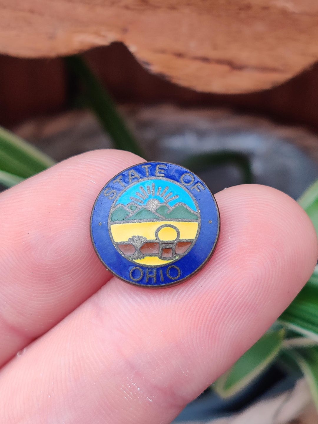 Ohio State USA, Vintage Enamel Lapel Pin Badge. - Etsy