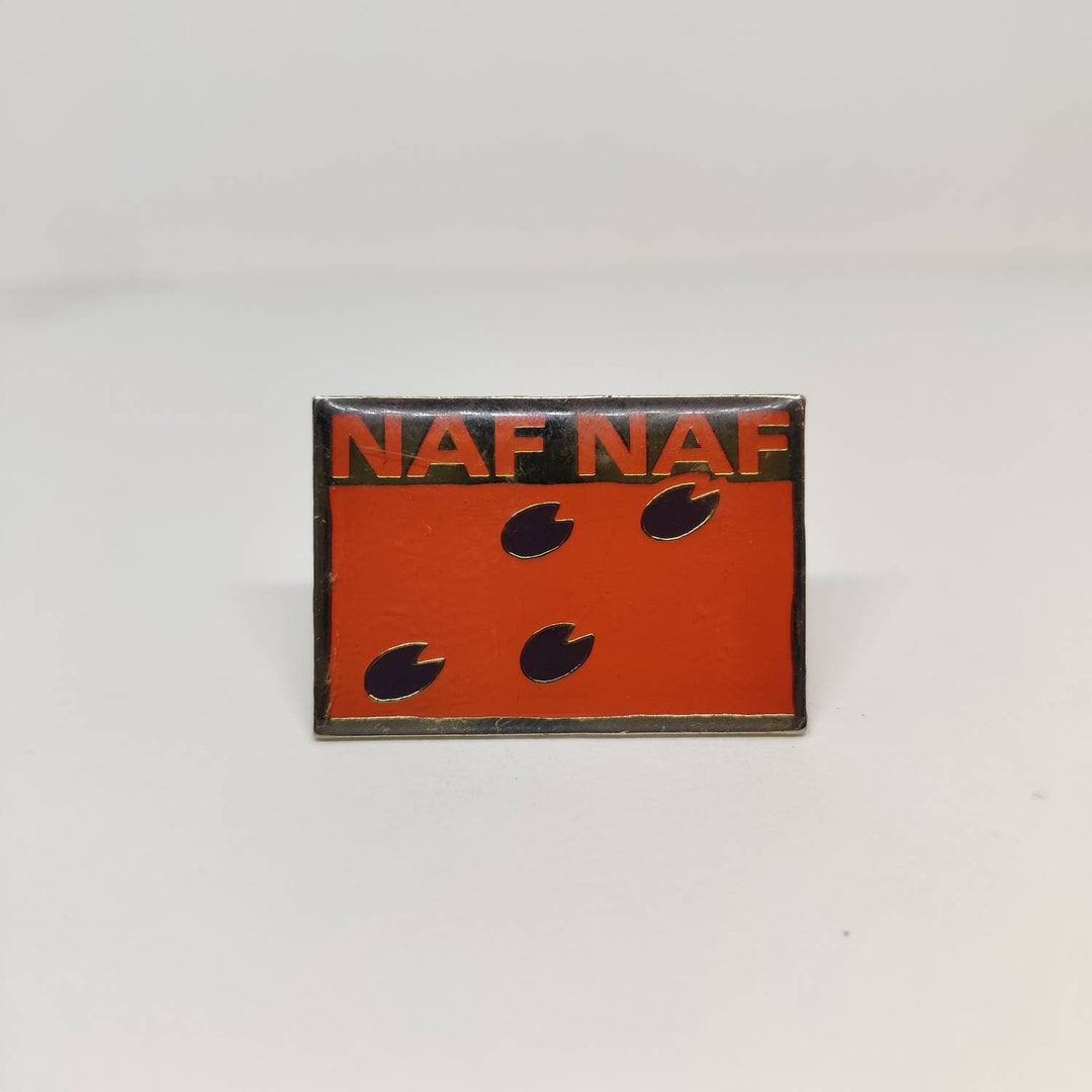 Naf Naf French Designer Fashion Hat Tie Lapel Enamel Pin Badge. Vintage ...