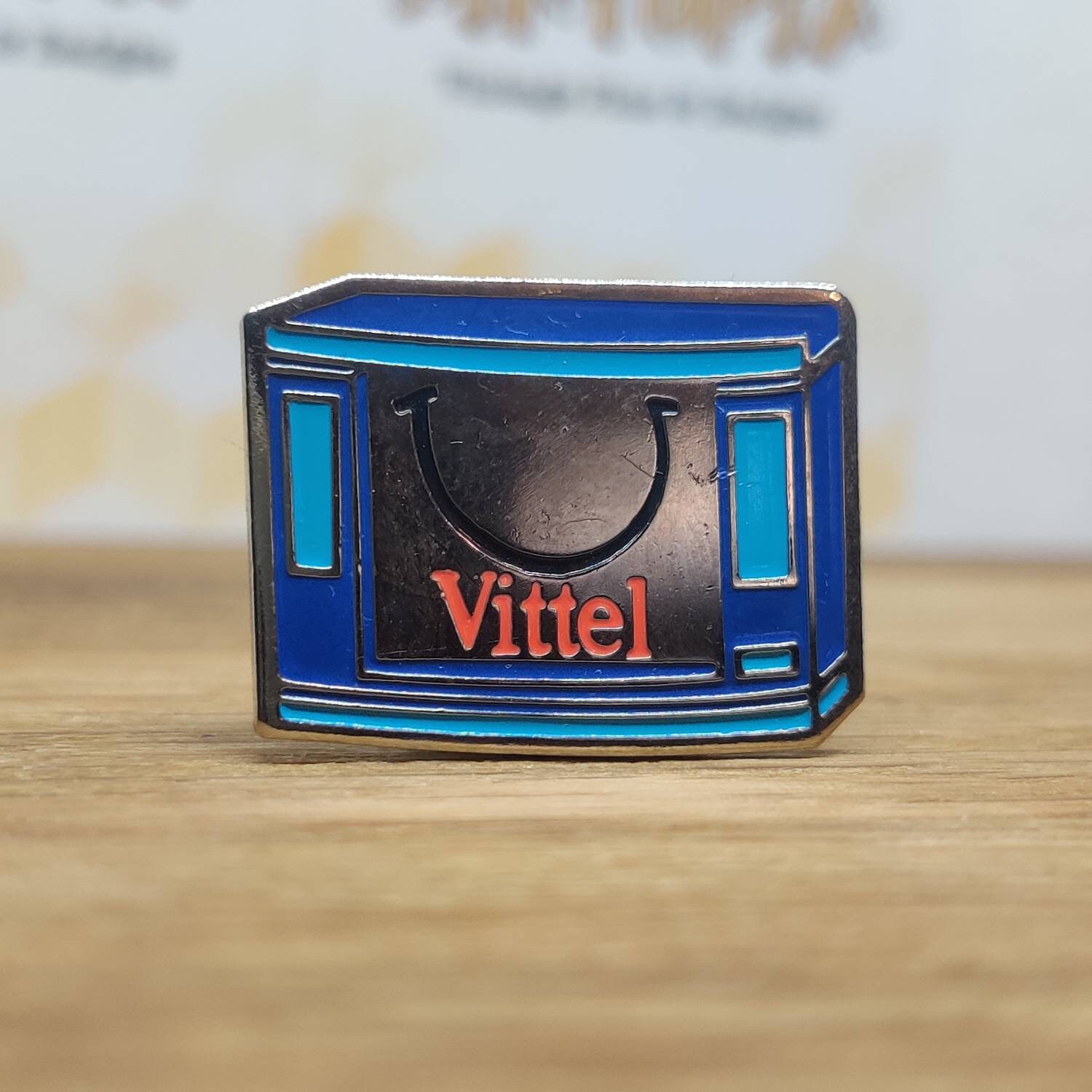Vittel Bottled Water Enamel Pin Badge. Vintage Retro - Etsy