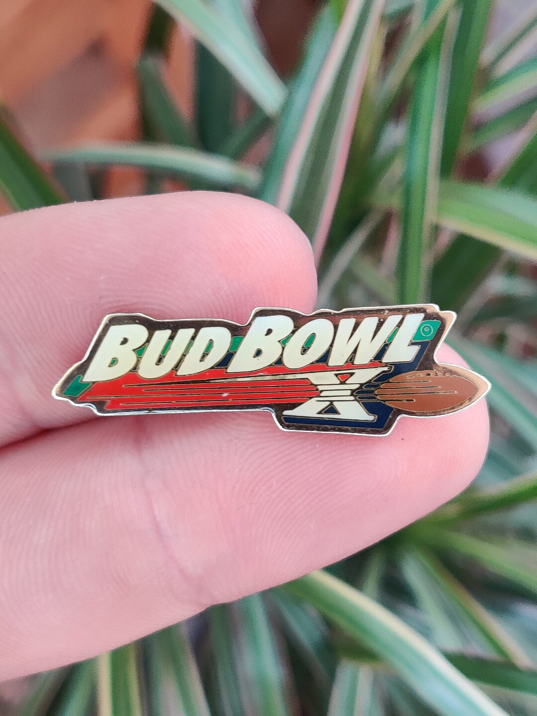 Budweiser Bud Bowl X 10 Vintage Enamel Lapel Pin Badge, Super Bowl ...