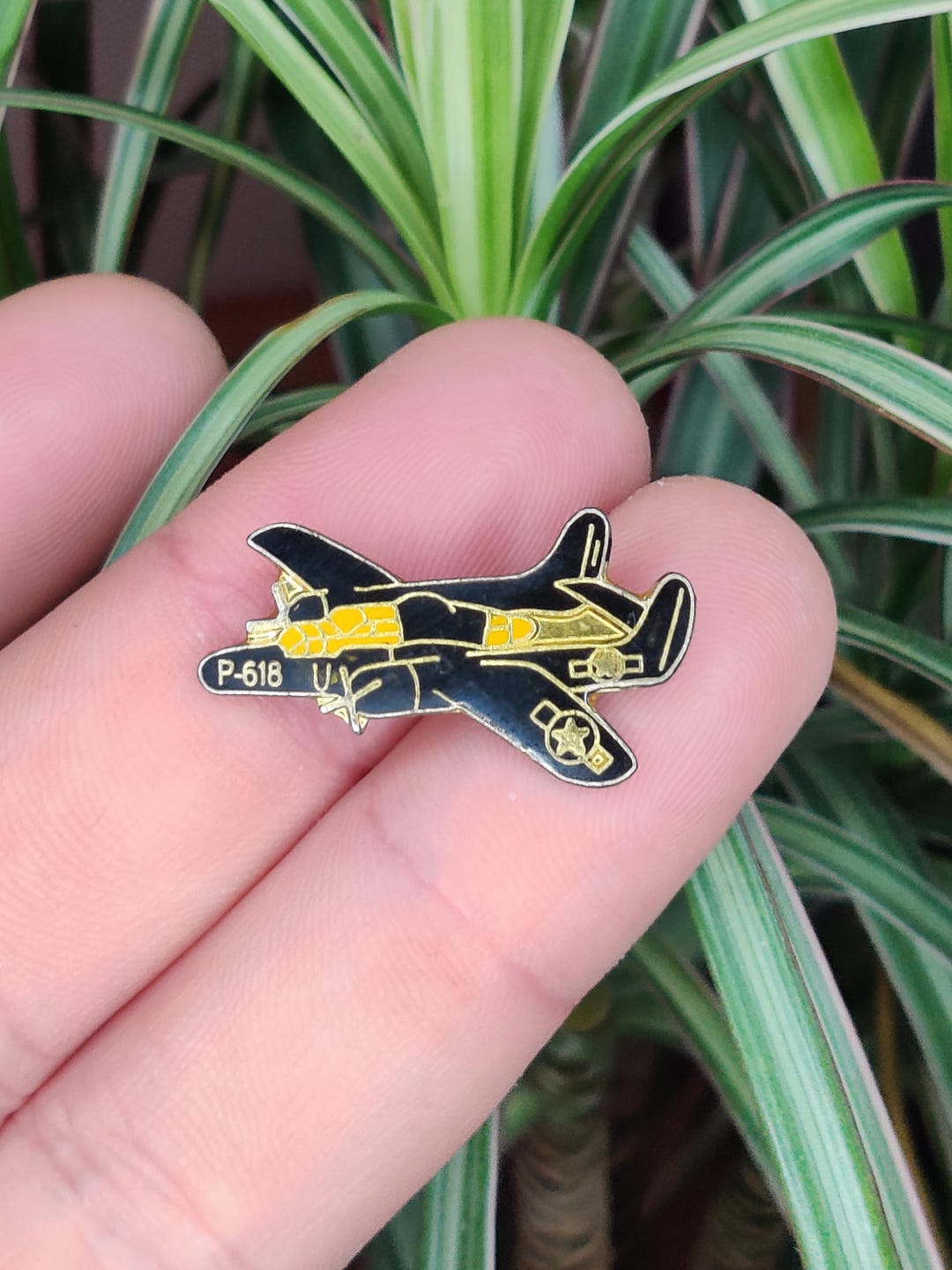 Northrop P-61 Blackwidow Vintage Enamel Lapel Pin Badge, American ...