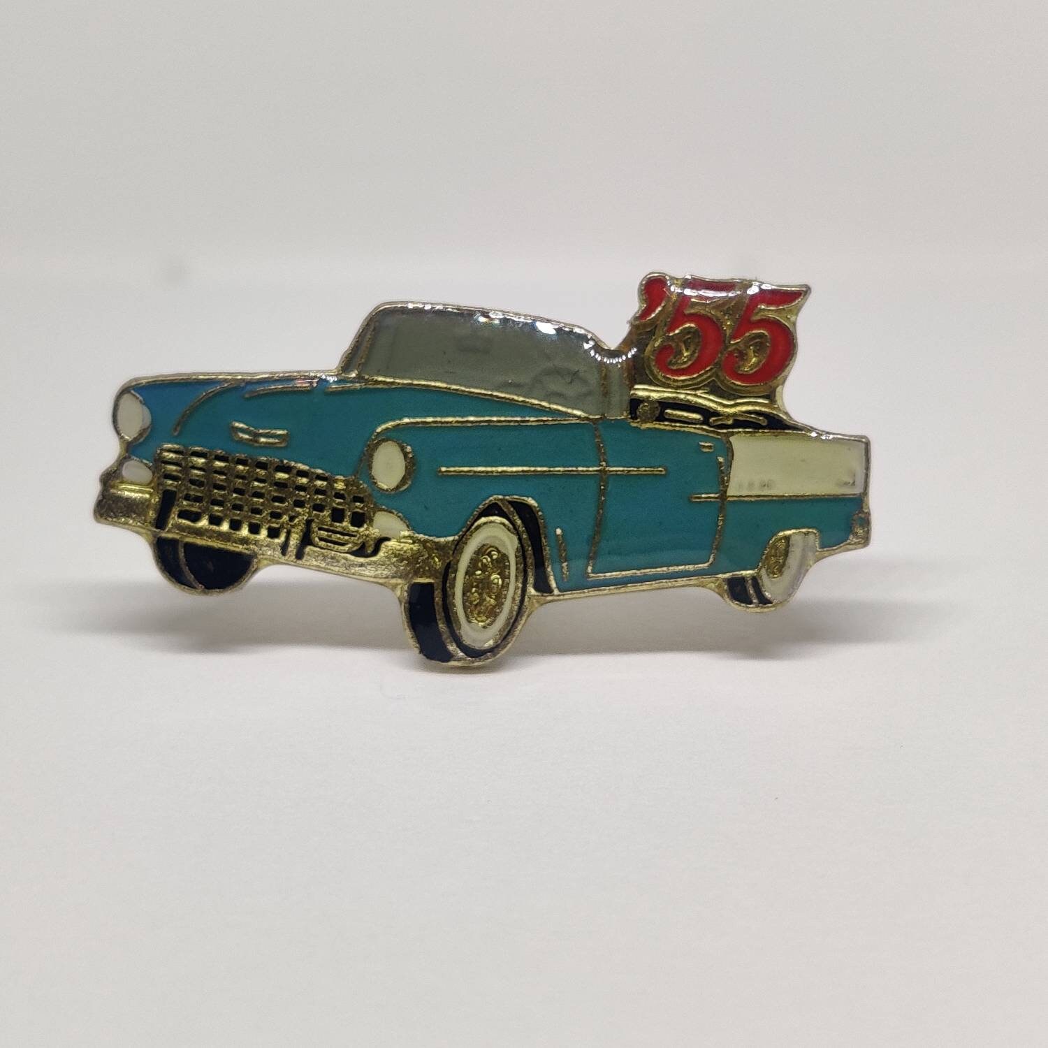Chevrolet 55 Vintage Enamel Pin Badge. | Etsy