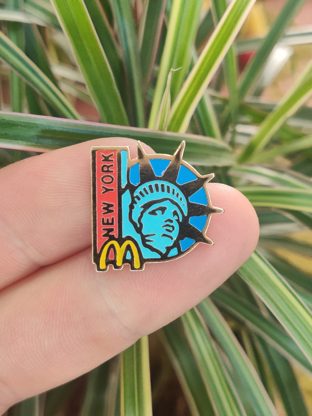 Mcdonalds New York Vintage Enamel Lapel Pin Badge. - Etsy