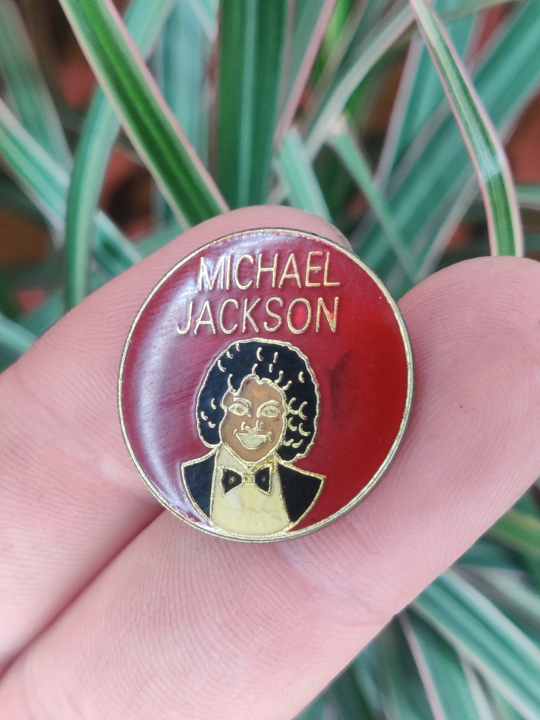 Michael Jackson Vintage Enamel Pin. M.J - Etsy