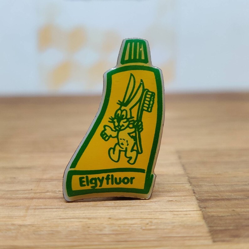Elgyfluor Toothpaste Pin Badge. Hat Tie Lapel Scarf Bag Denim - Etsy UK