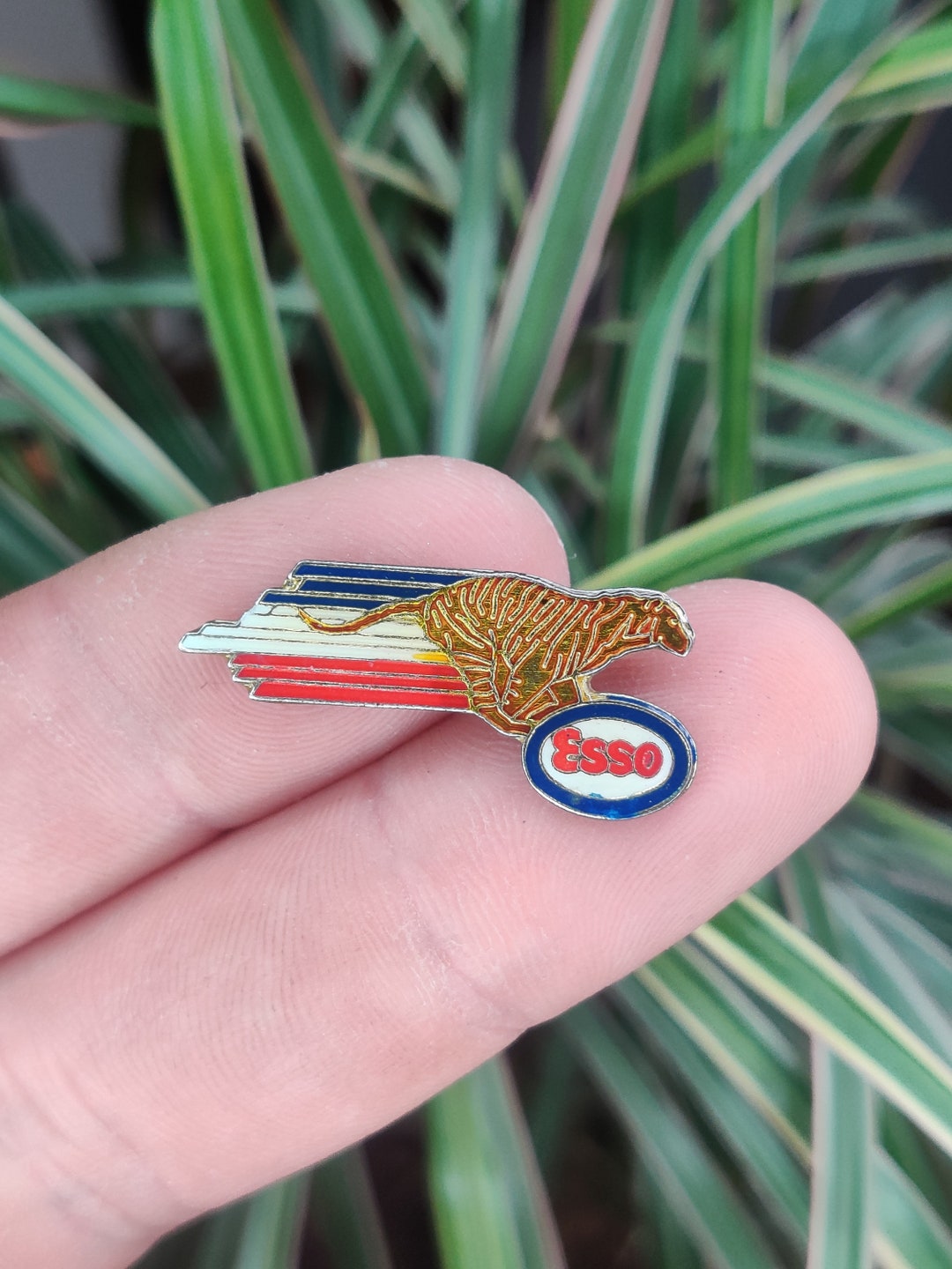 Esso Tiger Vintage Enamel Lapel Pin Badge. - Etsy