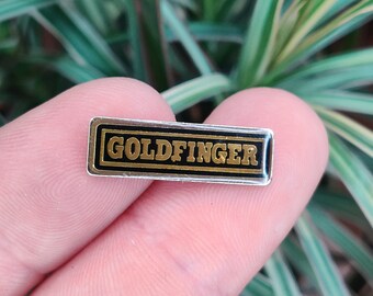 Vintage JAMES BOND GOLDFINGER Lapel Pin, Enamel Pin, Pin Back, Hat Pin ...