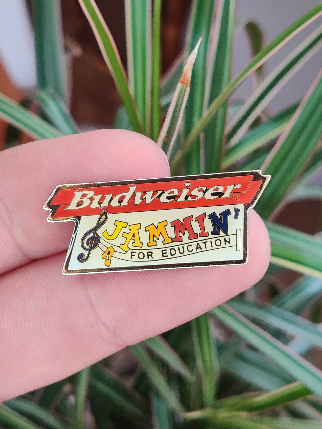 Budweiser Jammin Vintage Lapel Pin Badge, Vintage Advertising. - Etsy