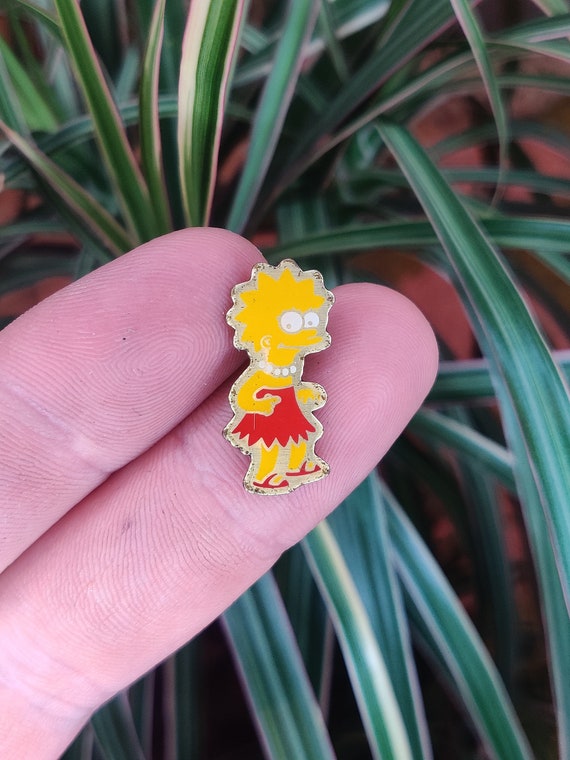 Lisa Simpson vintage lapel pin badge, Matt Groening, … - Gem