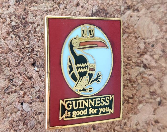 Guinness Toucan Vintage Enamel Pin Badge. - Etsy UK