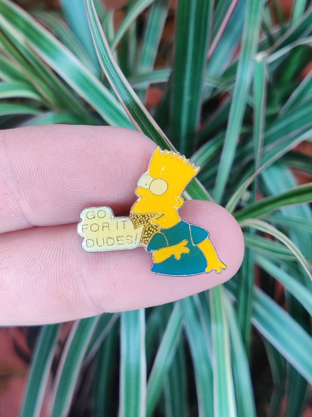 Vintage Bart Simpson Pin Badge: Matt Groening Cartoon - Etsy