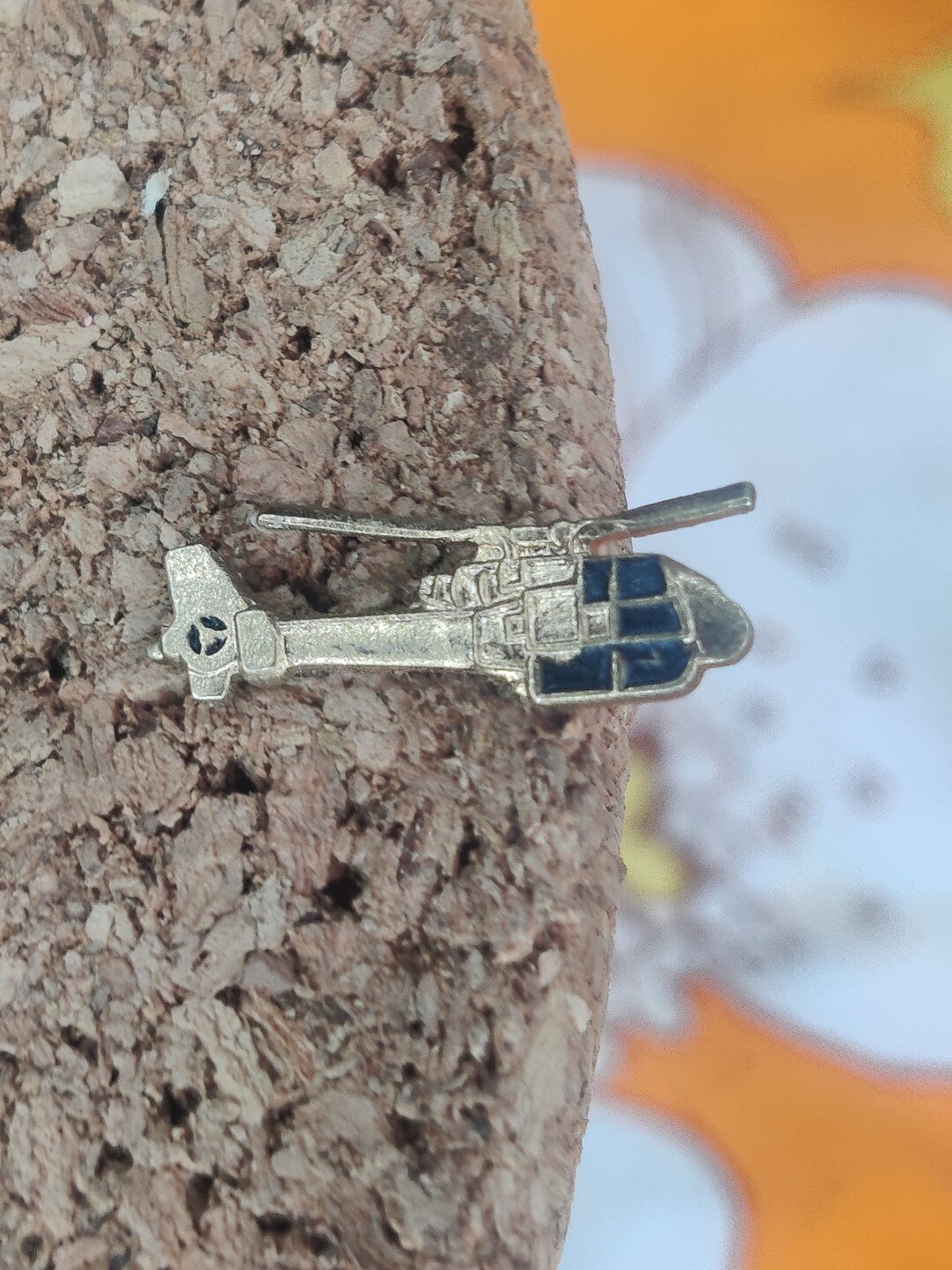 Helicopter Gold Tone Vintage Lapel Pin Badge. - Etsy