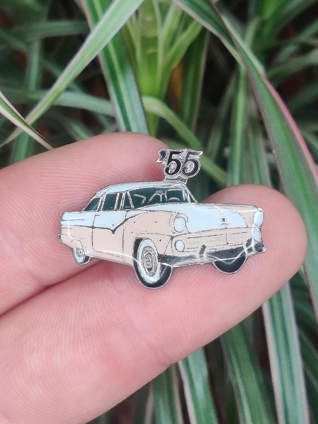 1955 Pink Chevrolet Vintage Enamel Pin Badge, Pink Chevy. - Etsy