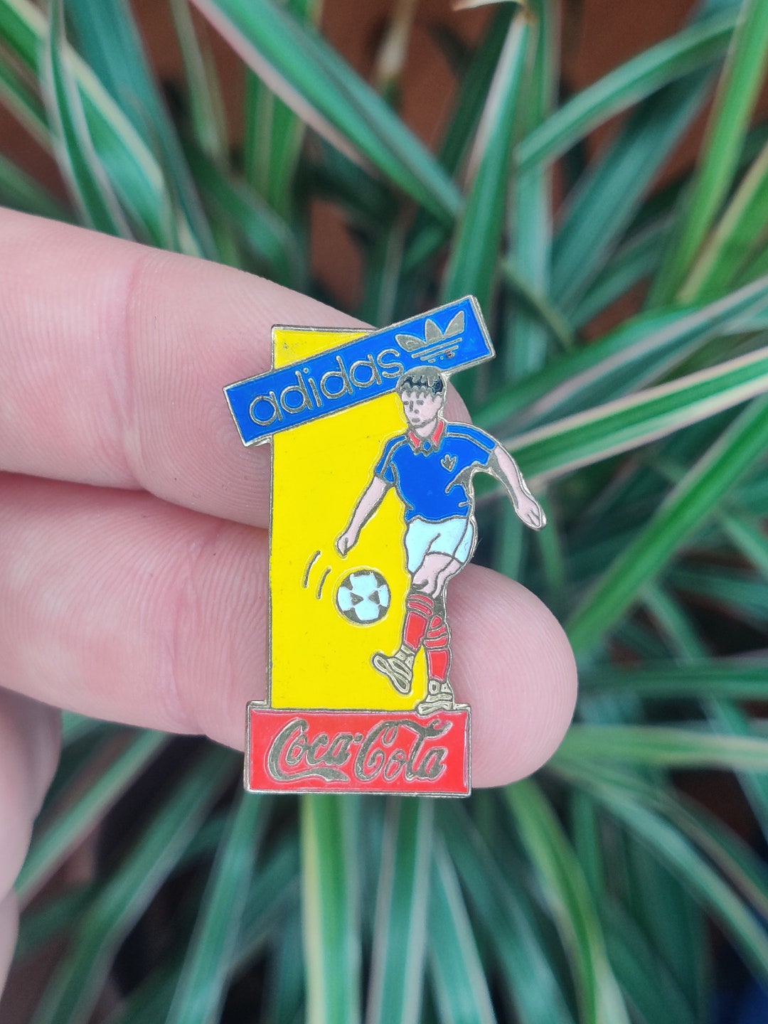 Adidas Coca Cola Football Vintage Enamel Lapel Pin Badge. - Etsy