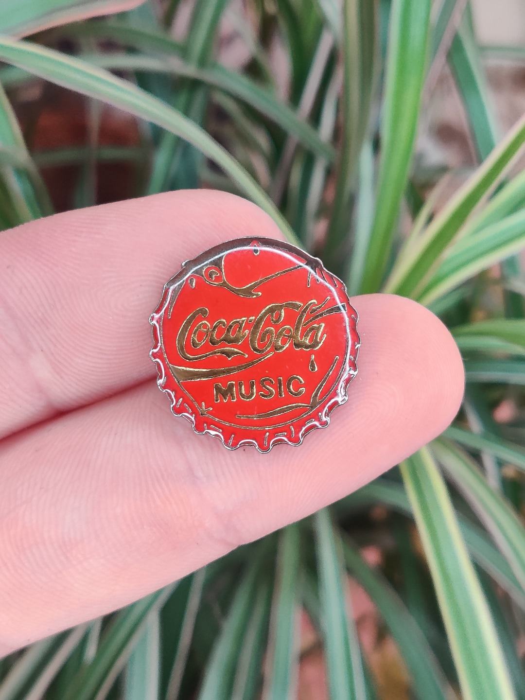 Coca Cola Music Vintage Lapel Pin Badge. Coke - Etsy