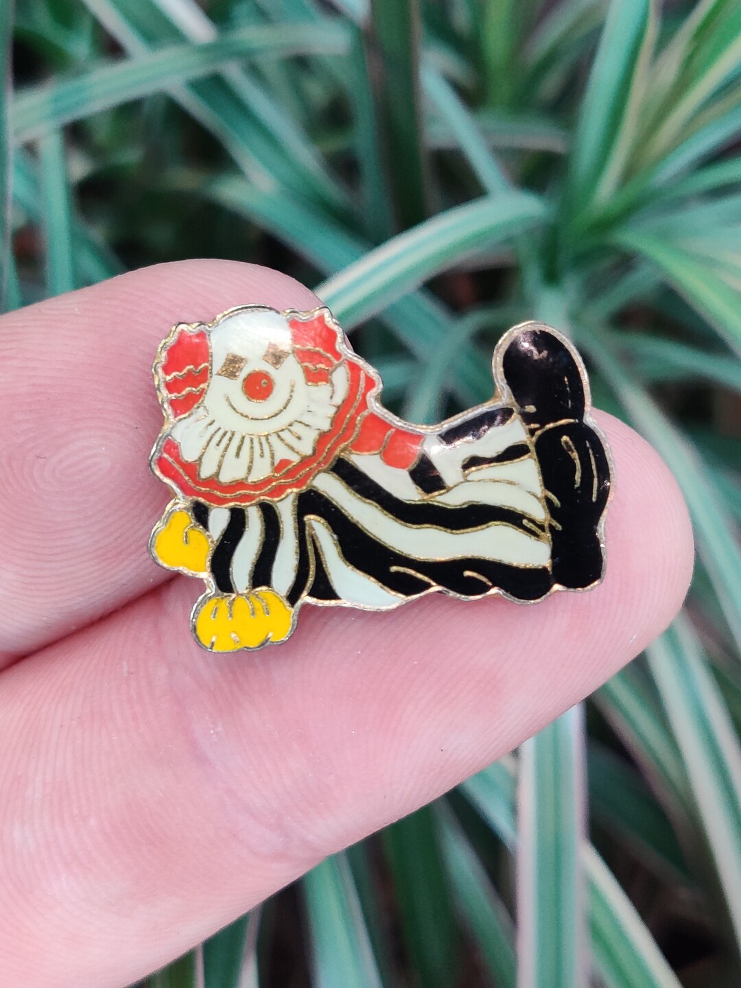Circus Clown Vintage Enamel Lapel Pin Badge. - Etsy