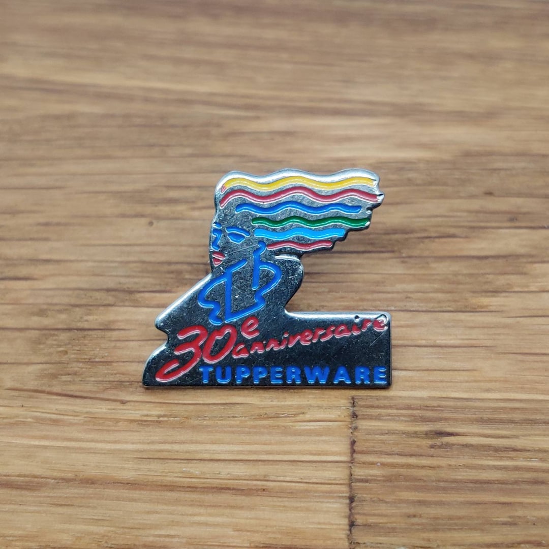 Tupperware Vintage Hat Tie Lapel Pin Badge, Retro Chef Cook Food Gift ...