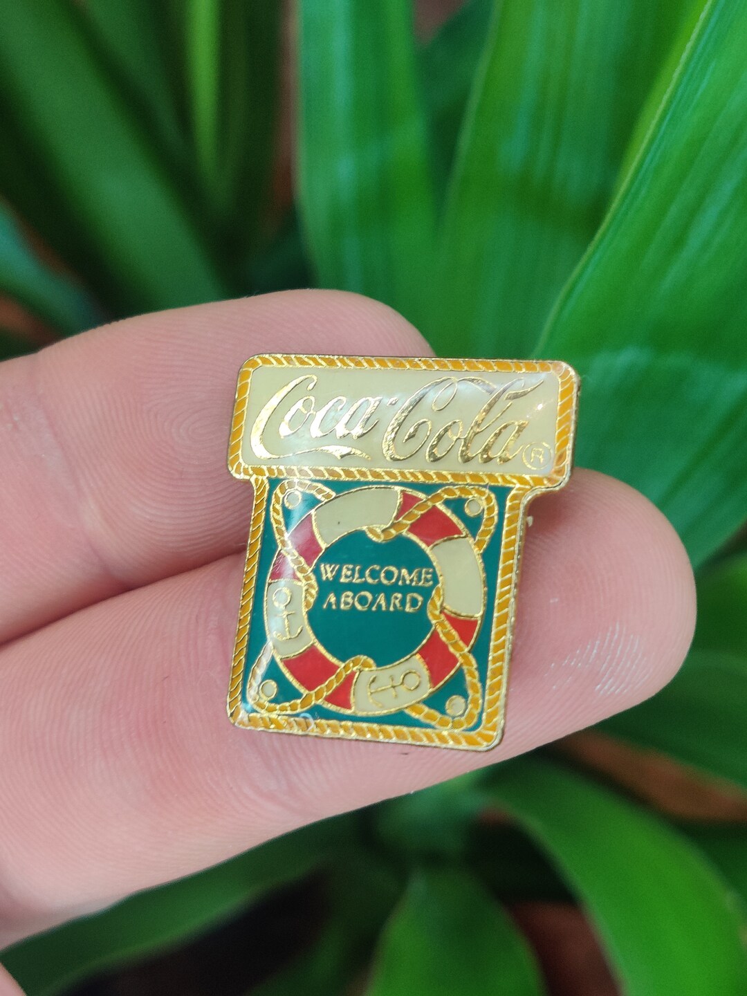 Coca Cola Welcome Aboard Vintage Enamel Pin Badge. - Etsy