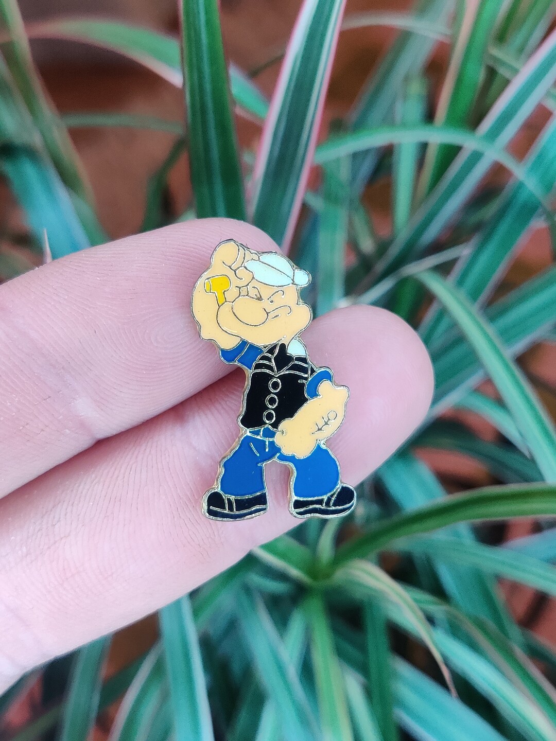 Popeye Vintage Enamel Lapel Pin Badge. - Etsy