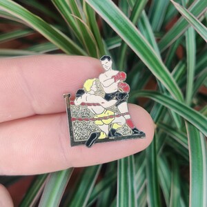 On the Ropes Boxing Vintage Enamel Pin Badge. - Etsy