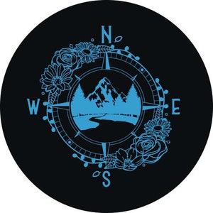 Floral Compass - Etsy