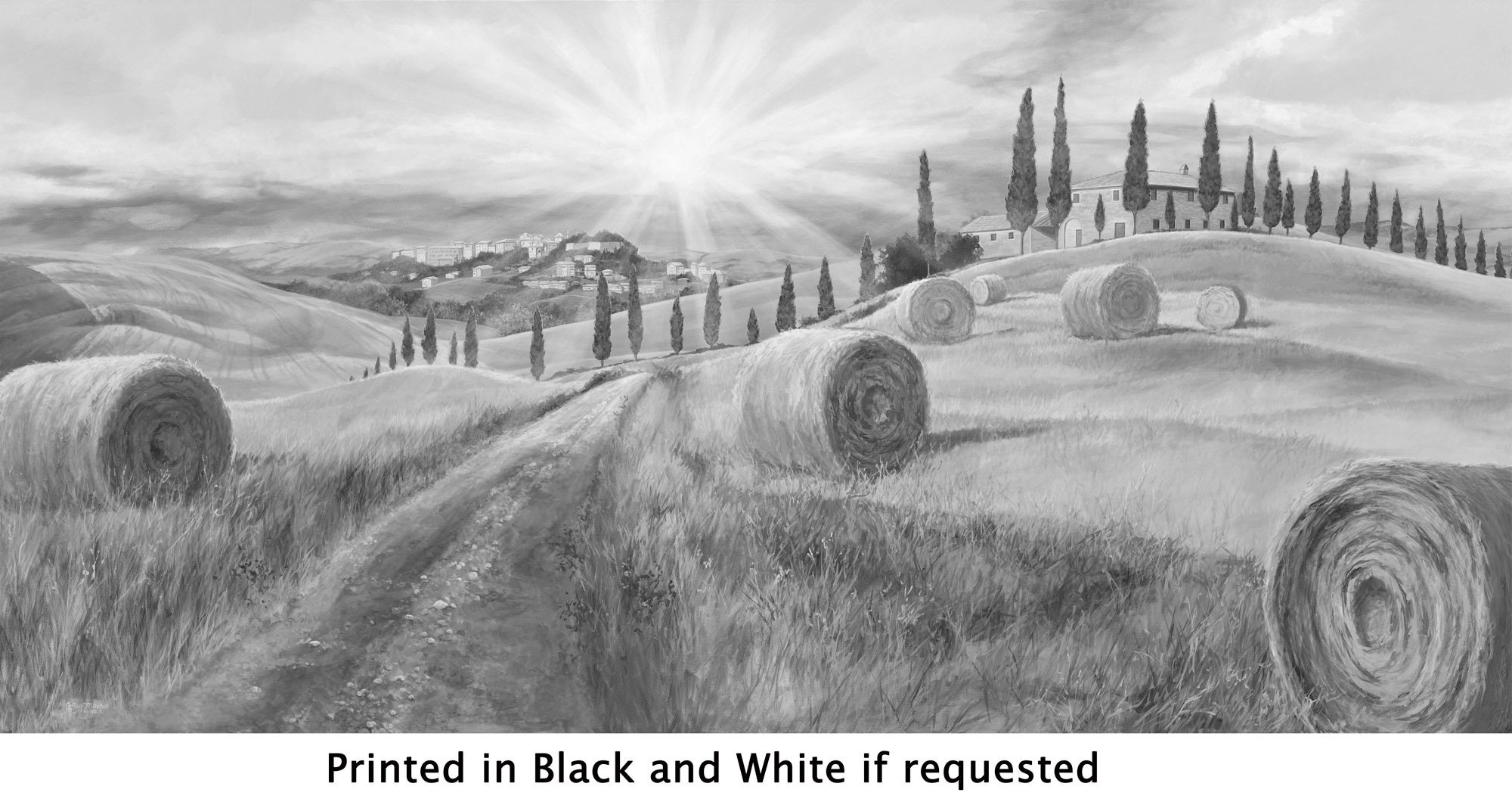 Italian Landscape Painting Camerino Italy Countryside - Etsy