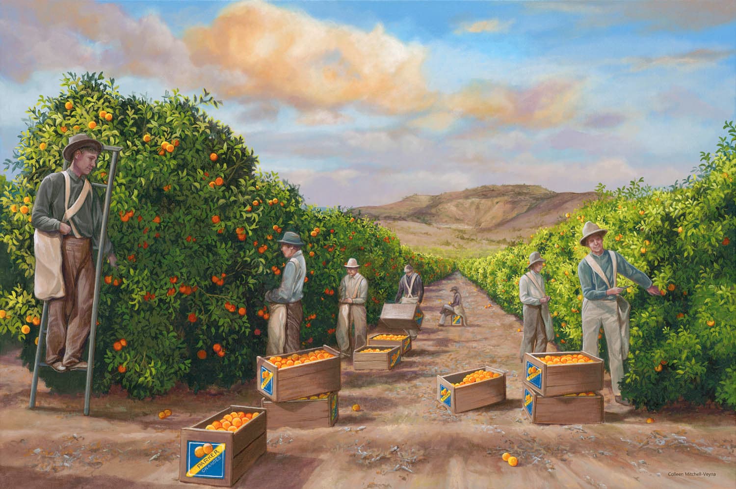 Orange Grove Painting