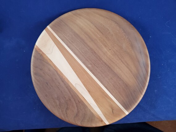 Wood Plate Segmented Plate Multi Wood Plate Wooden Plate | Etsy