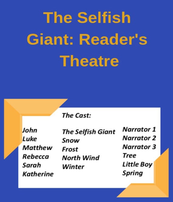 The Selfish Giant Reader's Theater - Etsy