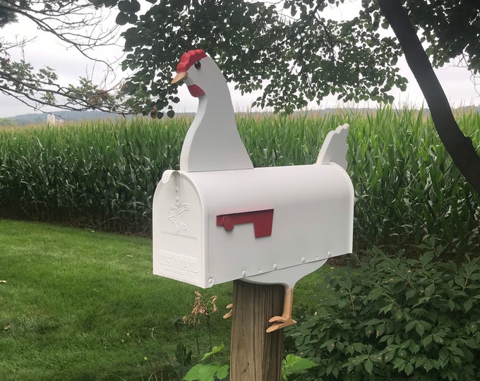 Chicken Mailbox Farm Animal Unique Mailbox PP017 - Etsy