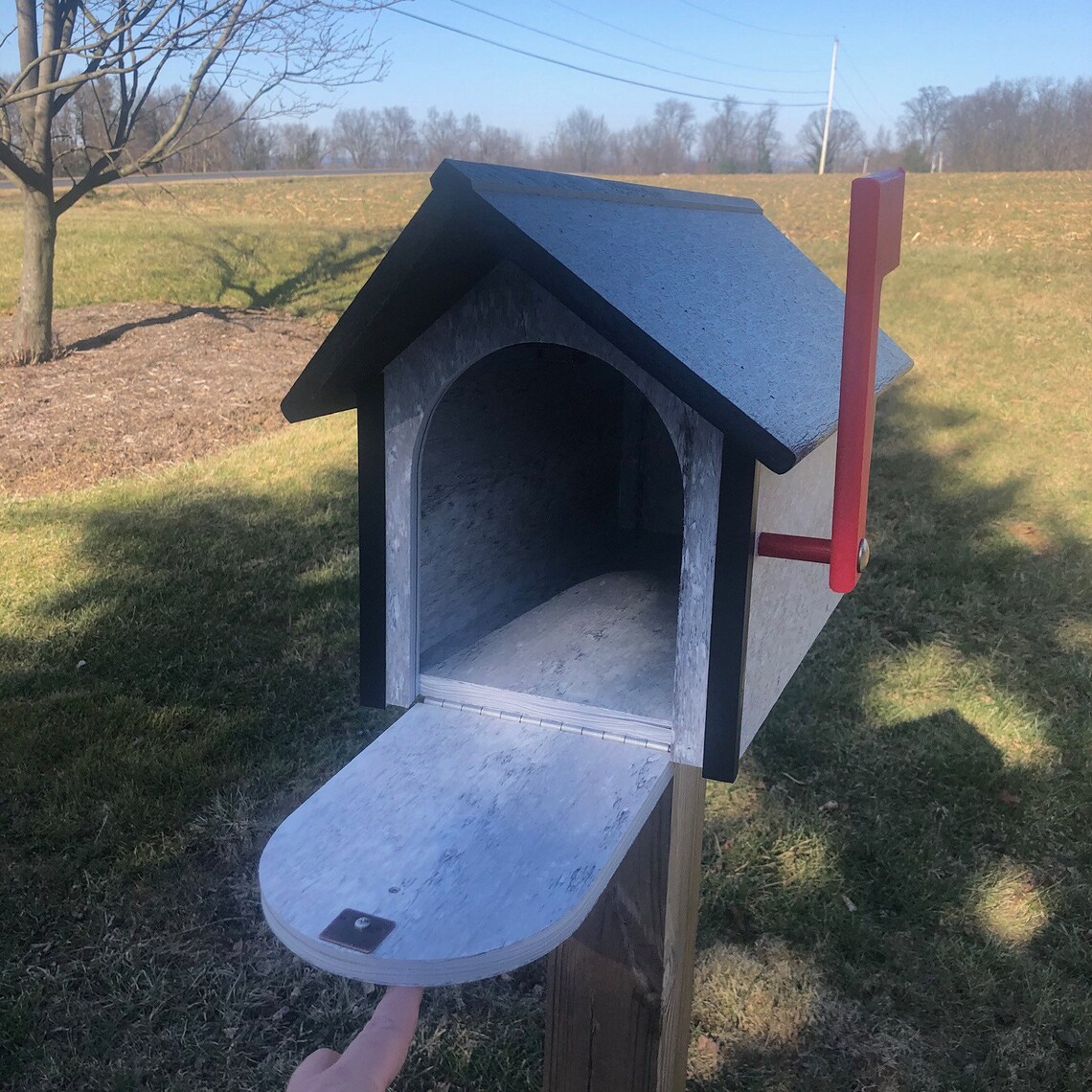 Marbled Poly Lumber Mailbox | Eco-friendly Recycled Plastic | Durable ...