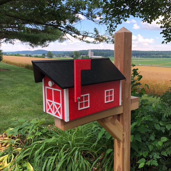 Barn Mailbox - Etsy