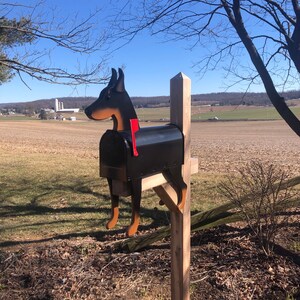 Doberman Pinscher Mailbox | Unique Dog Mailbox | PP016 - Etsy