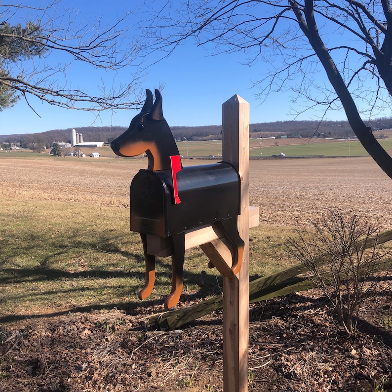 Doberman Pinscher Mailbox Unique Dog Mailbox PP016 - Etsy