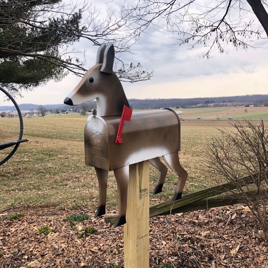 Deer Mailbox | Unique Doe Mailbox | Buck Mailbox | PP040 - Etsy