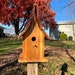 Beautiful Cedar Birdhouse With Wood Shingled Roof | Varnished | Garden ...