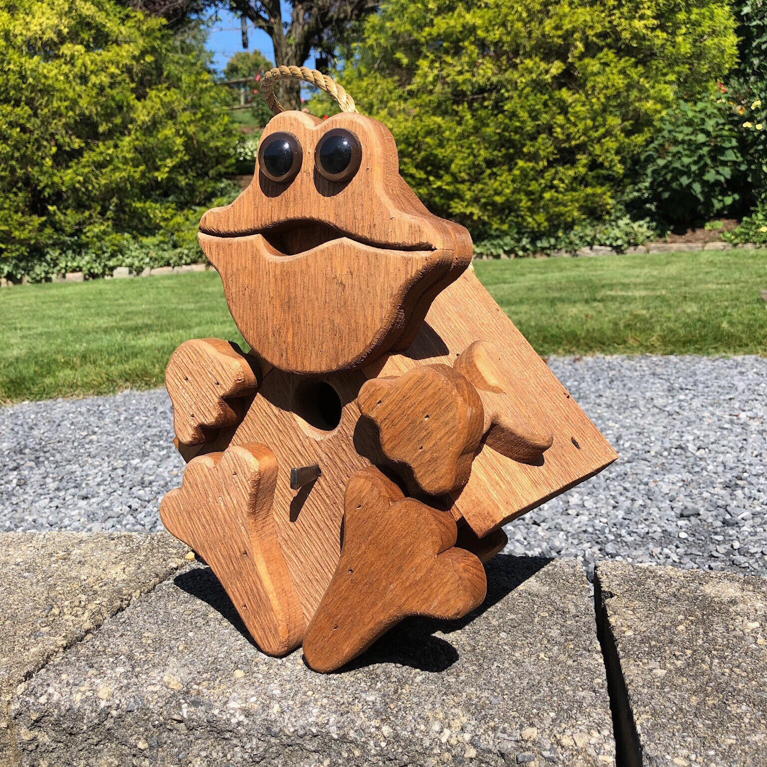 Frog Birdhouse Hand Made from Reclaimed Wood | Etsy