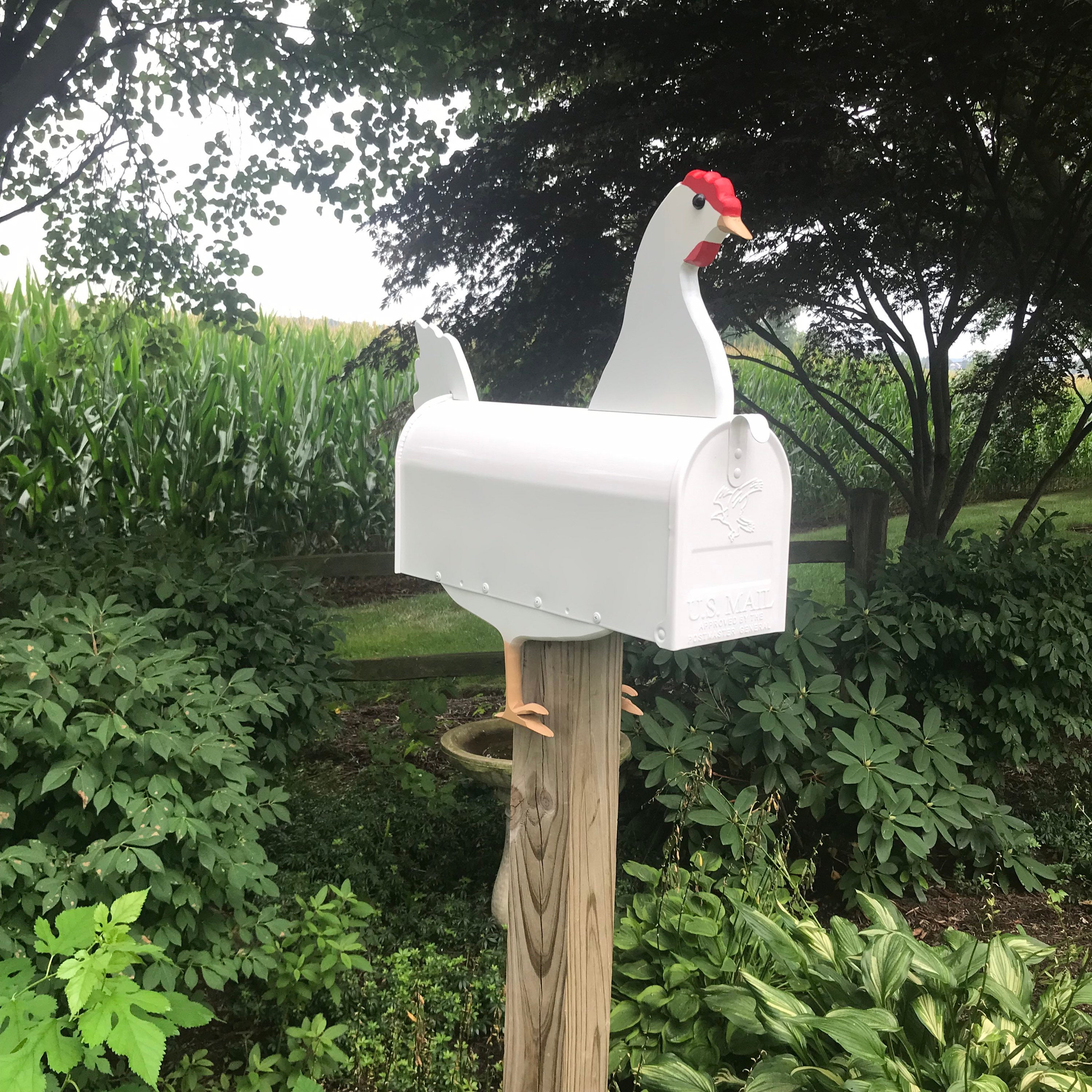 Chicken Mailbox Farm Animal Unique Mailbox PP017 | Etsy