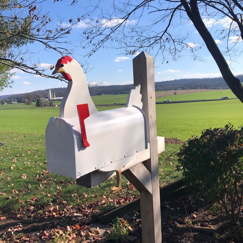 Chicken Mailbox Farm Animal Unique Mailbox PP017 - Etsy
