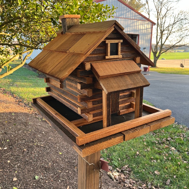 Log Bird Feeder - Etsy