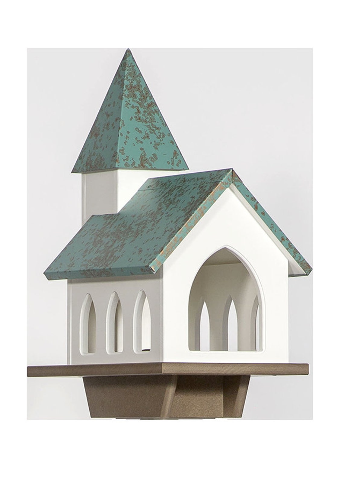 Beautiful Church Bird Feeder | Chapel Bird Feeder | Copper Roof | BFCH ...